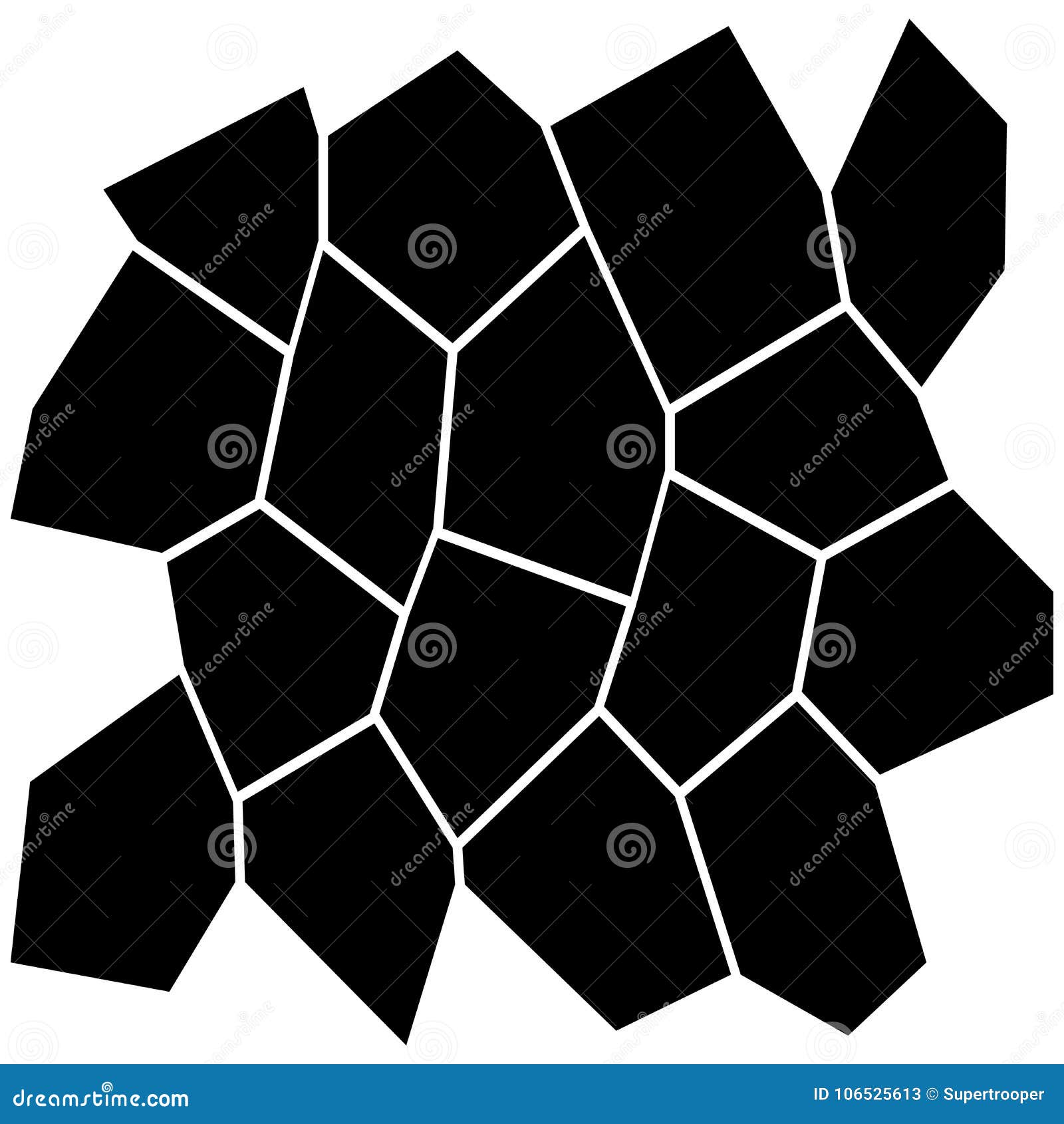 Black and White Irregular Grid Stock Vector - Illustration of black ...