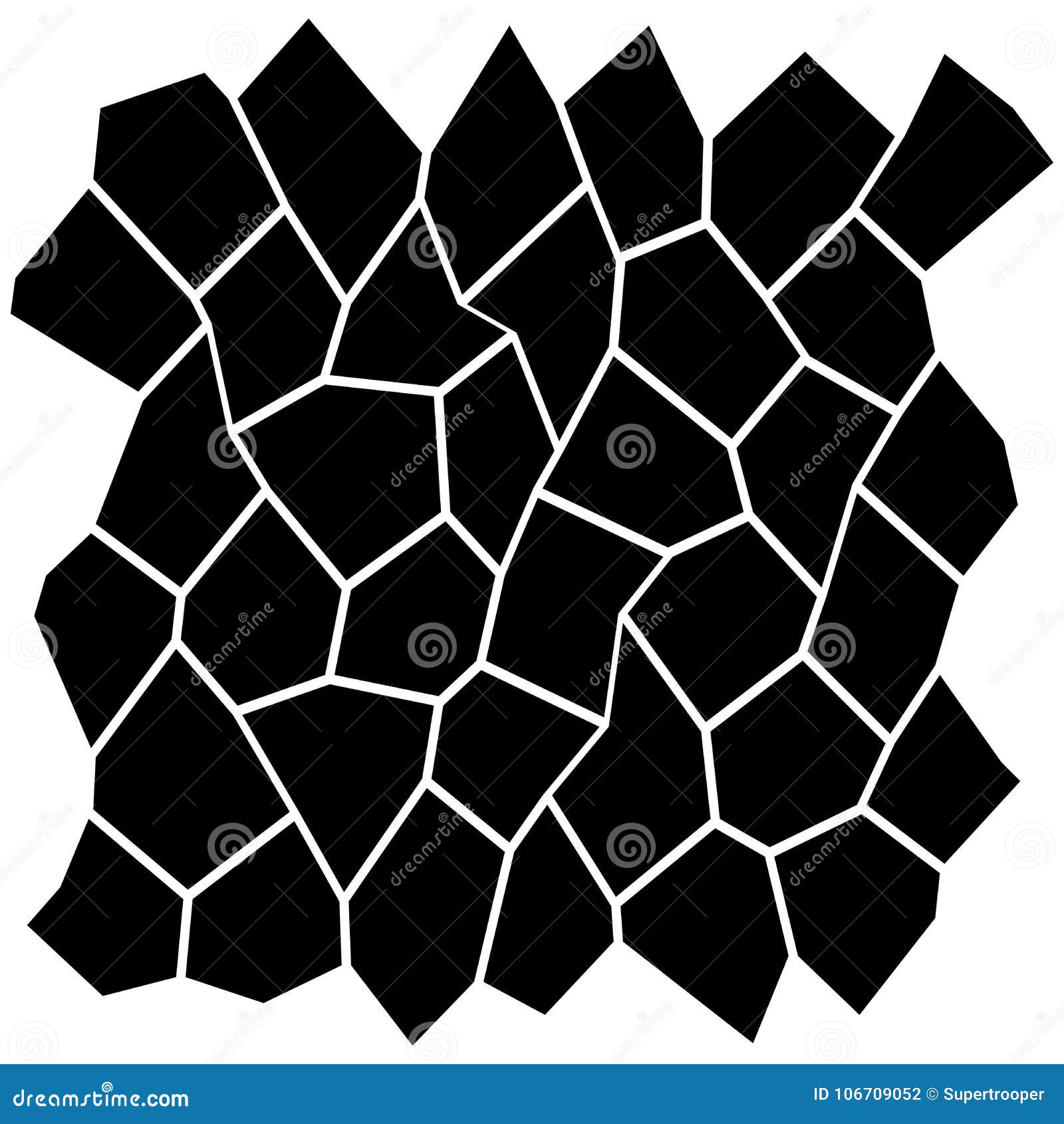 Black and White Irregular Grid Stock Vector - Illustration of ...
