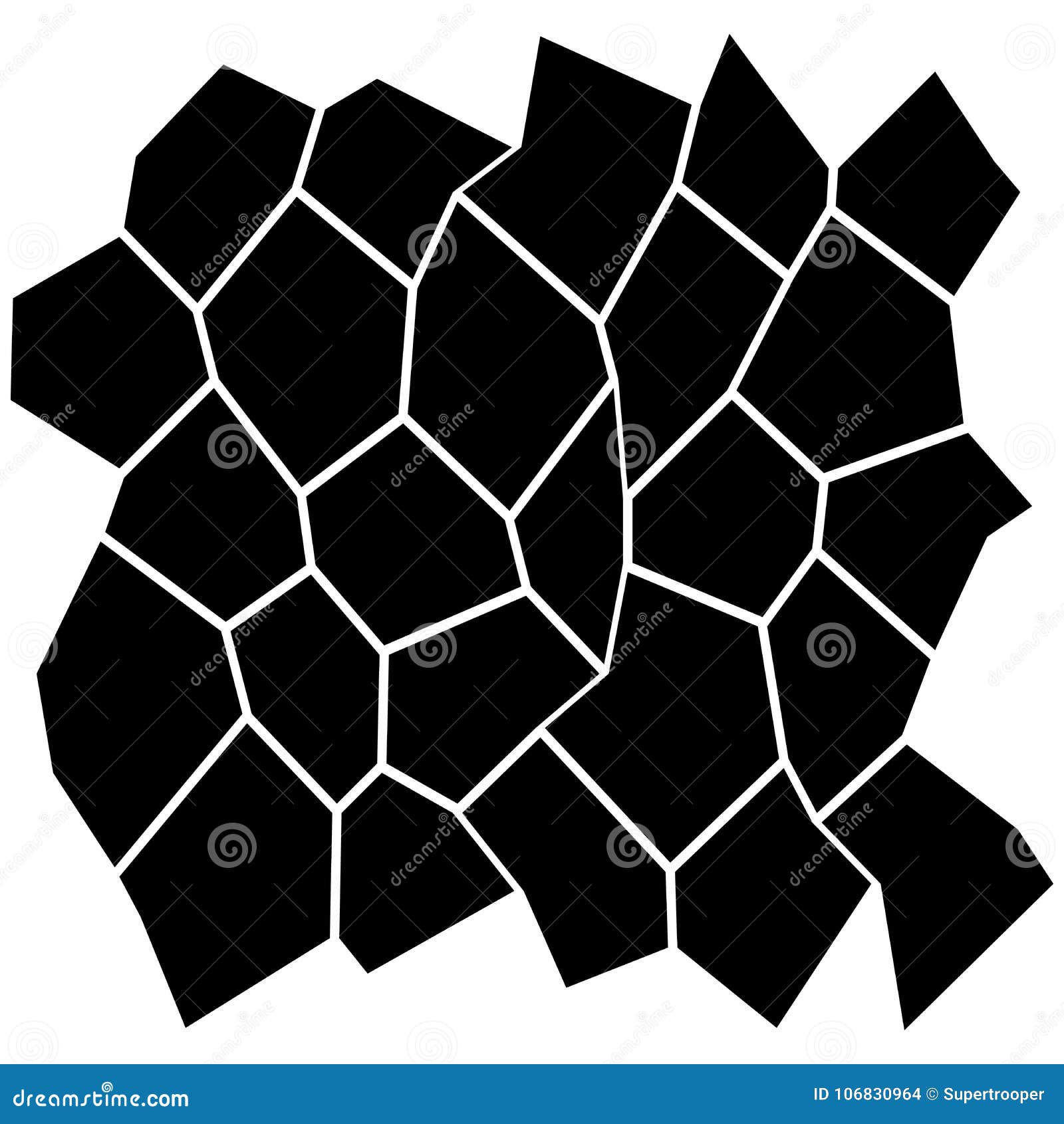 Black and White Irregular Grid Stock Vector - Illustration of grid ...
