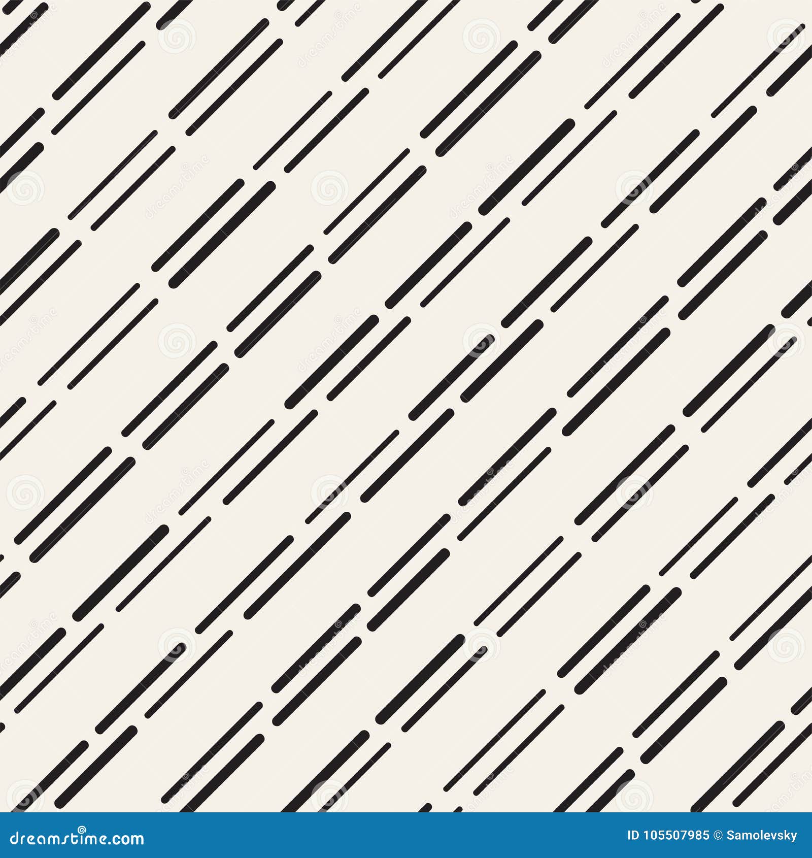 Black and White Irregular Rounded Dashed Lines Pattern. Modern Abstract ...