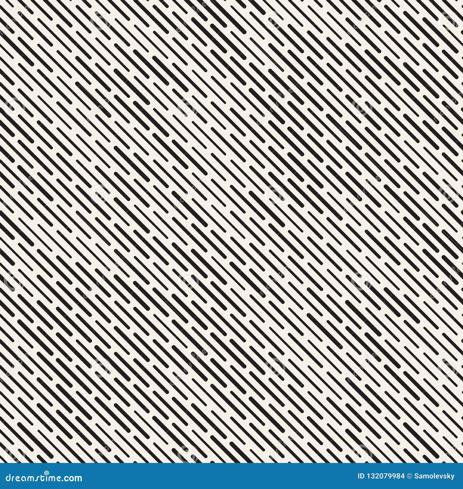 Black and White Irregular Rounded Dashed Lines Pattern. Modern a Stock ...