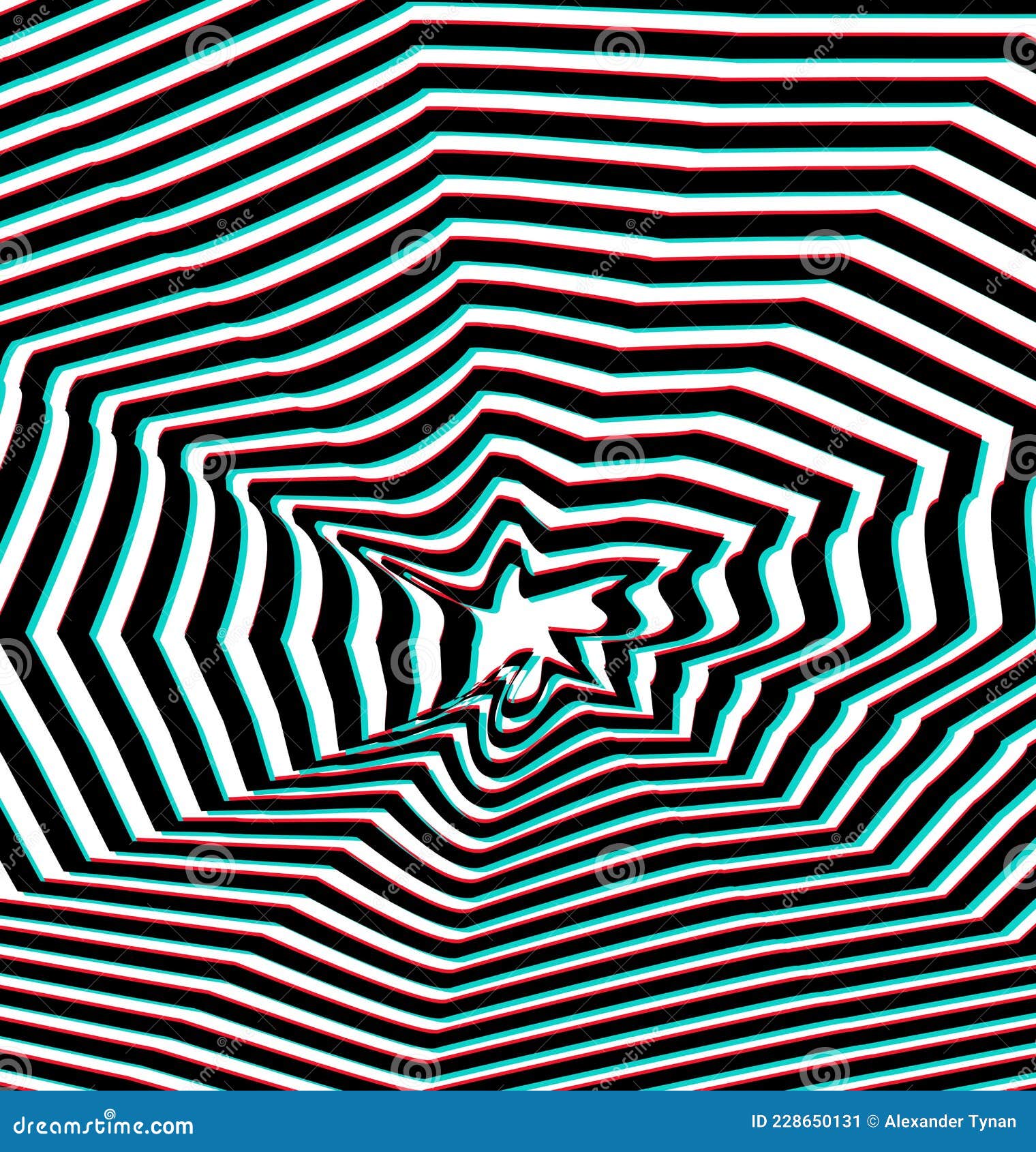 Black and White Kinetic Effect Made in Vector Stock Vector ...