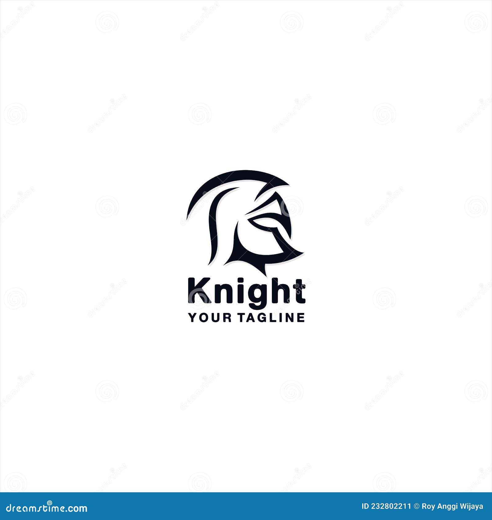 Knight Logo Design Template Concept Stock Vector - Illustration of male ...