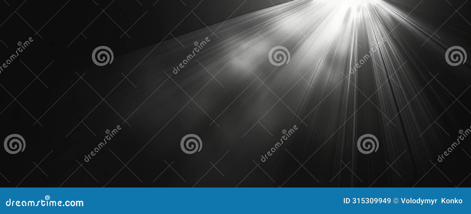 Black and White Light Rays in Darkness Stock Image - Image of light ...