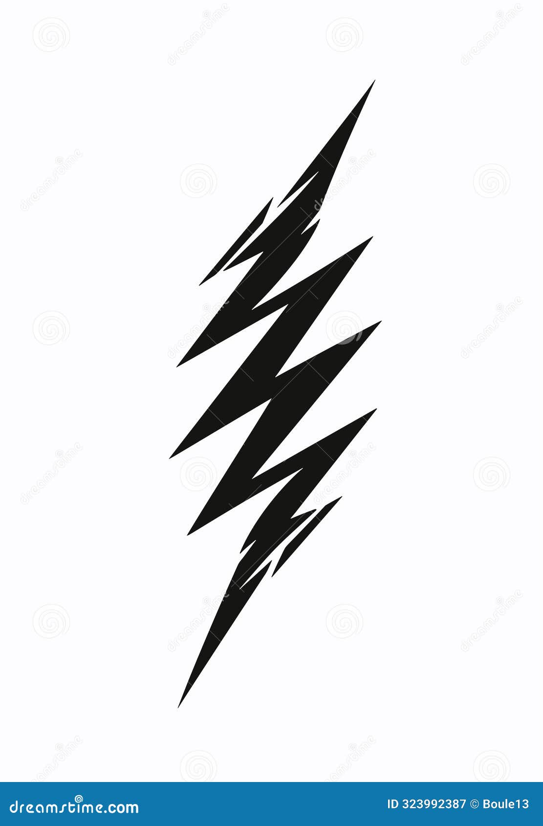 Black and White Lightning Bolt Stencil and Paint Graffiti Stock ...