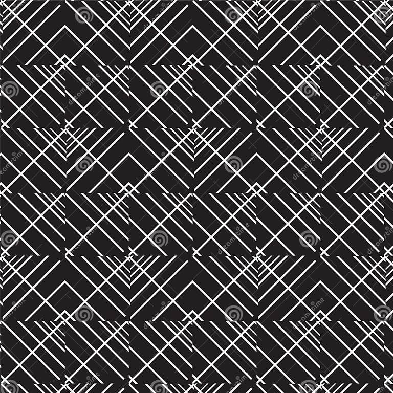 Black and White Line Abstract Pattern Background Stock Vector ...