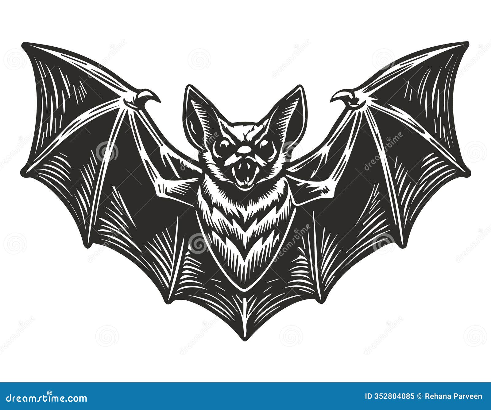 Black and White Line Art of Bat Vector Doodle Art in White Background ...