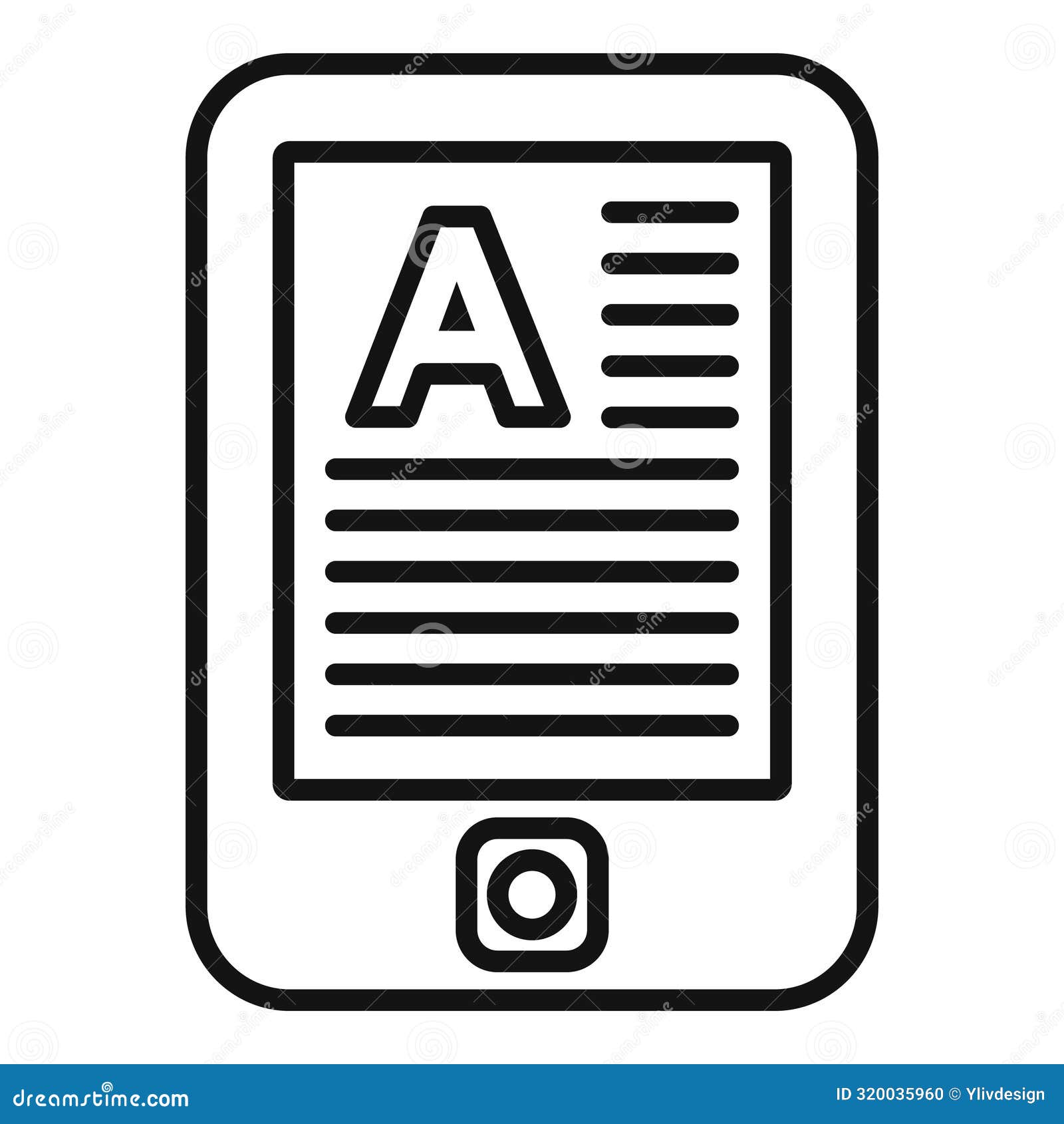 Ereader Interface Related Icon Set Cartoon Vector | CartoonDealer.com ...