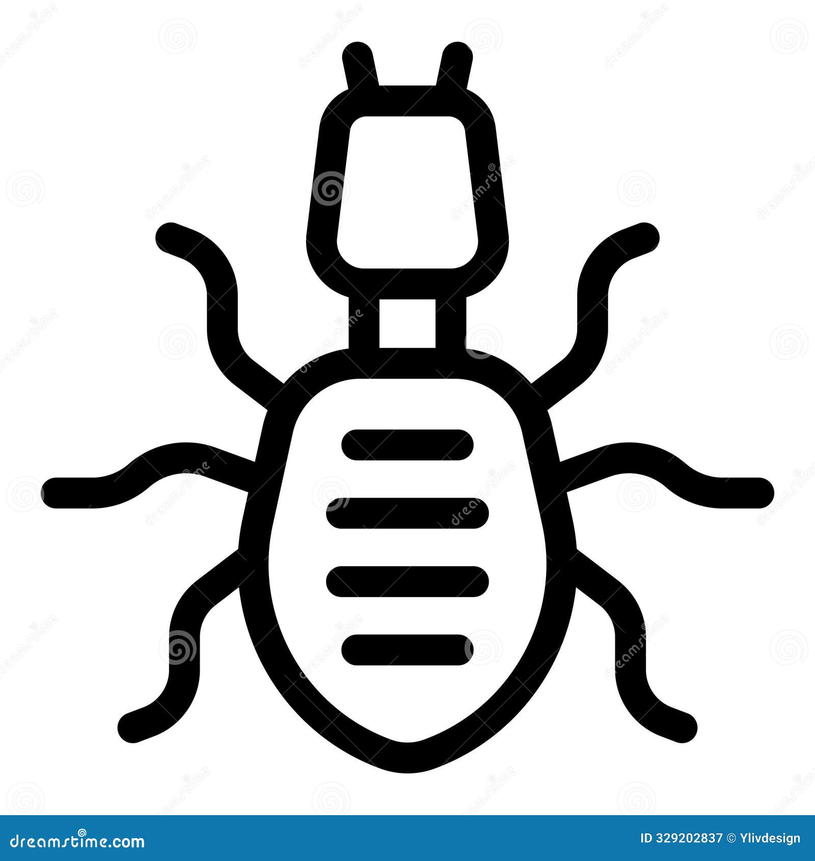 Big Termite Insect Spreading Its Legs Icon Royalty-Free Stock Photo ...