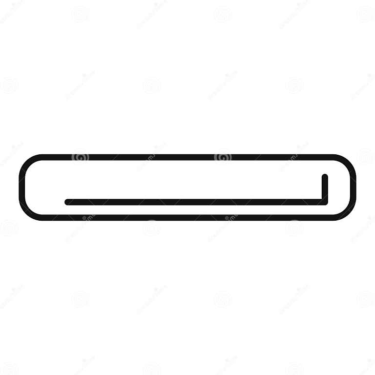 Black and White Line Art of a Progress Bar Stock Vector - Illustration ...