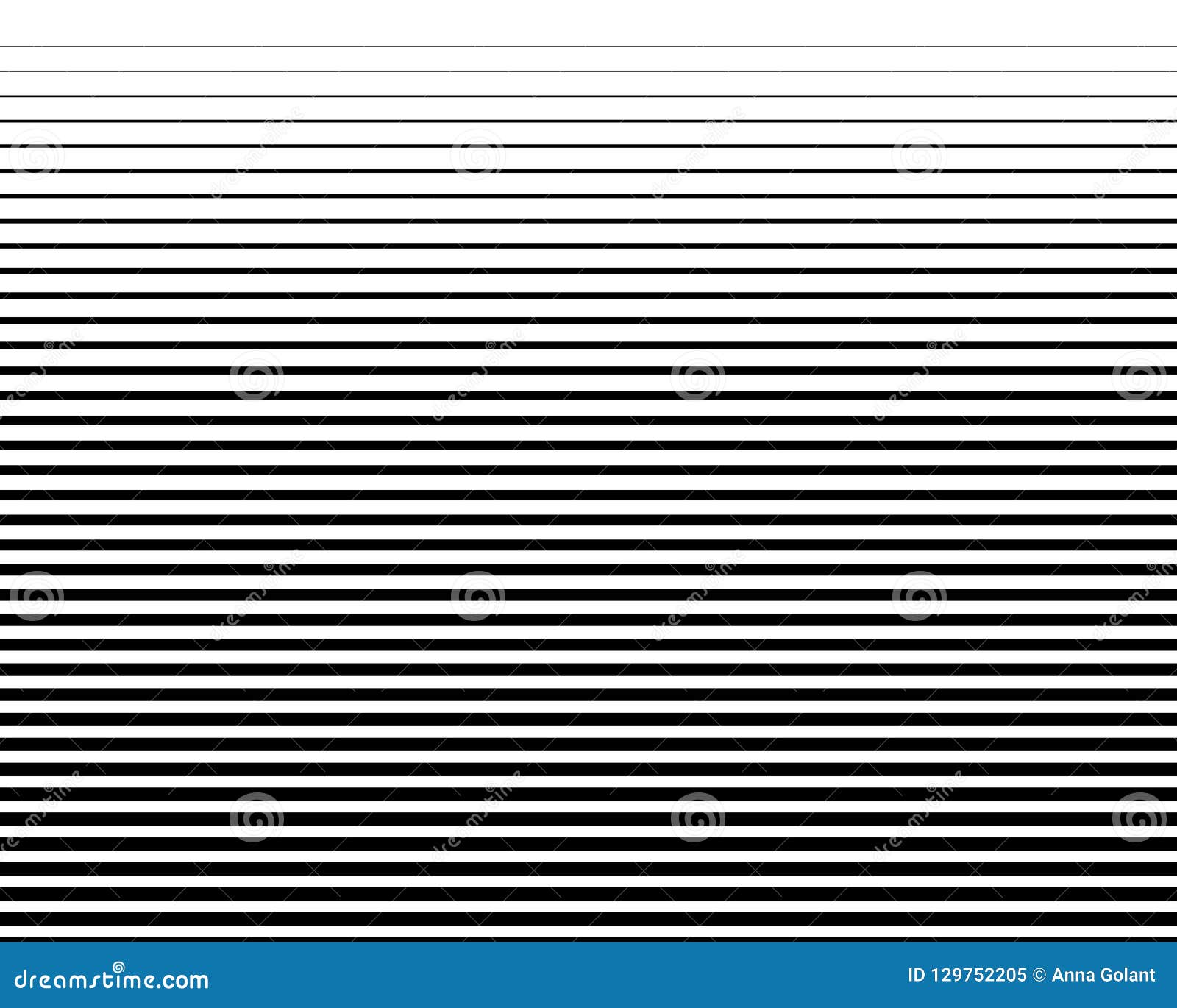 Black and White Line Halftone Pattern with Gradient Effect. Horizontal ...