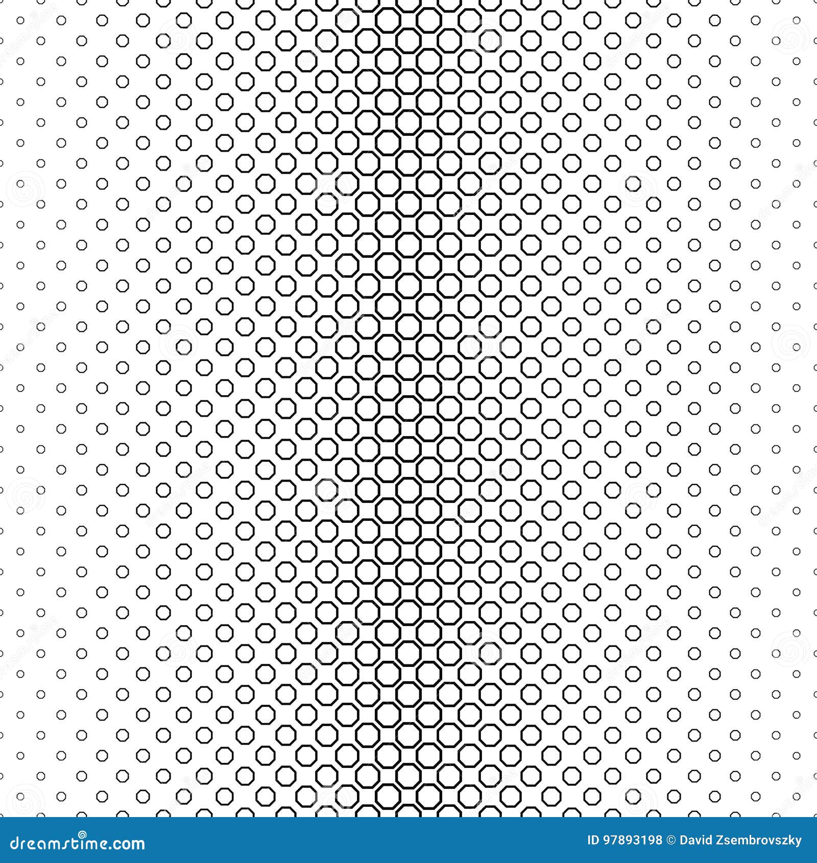 Black and White Line Octagon Pattern Stock Vector - Illustration of ...