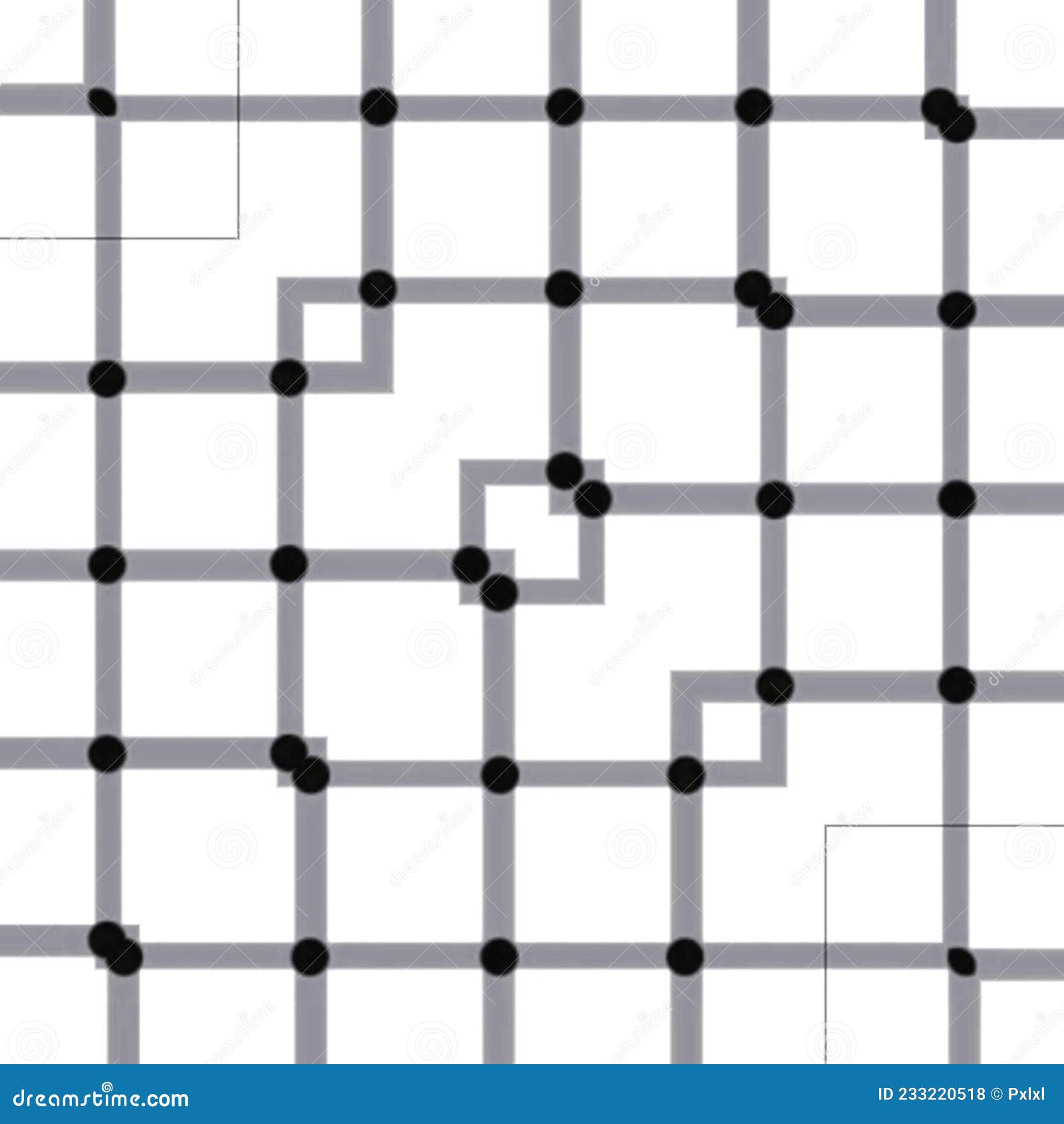 Black and White Lines and Grid with Optical Illusion Stock Illustration ...