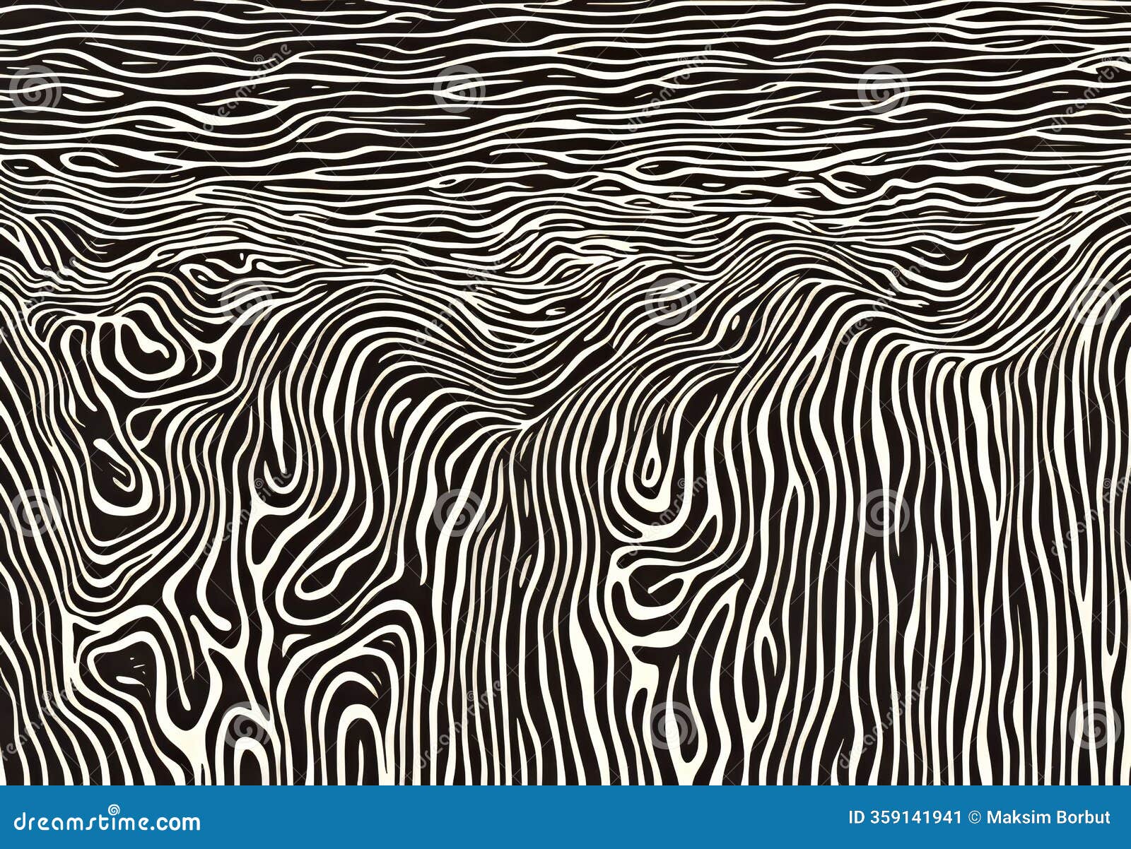 Black and White Lines Pattern Featuring Arrow Shapes, with a Dynamic ...