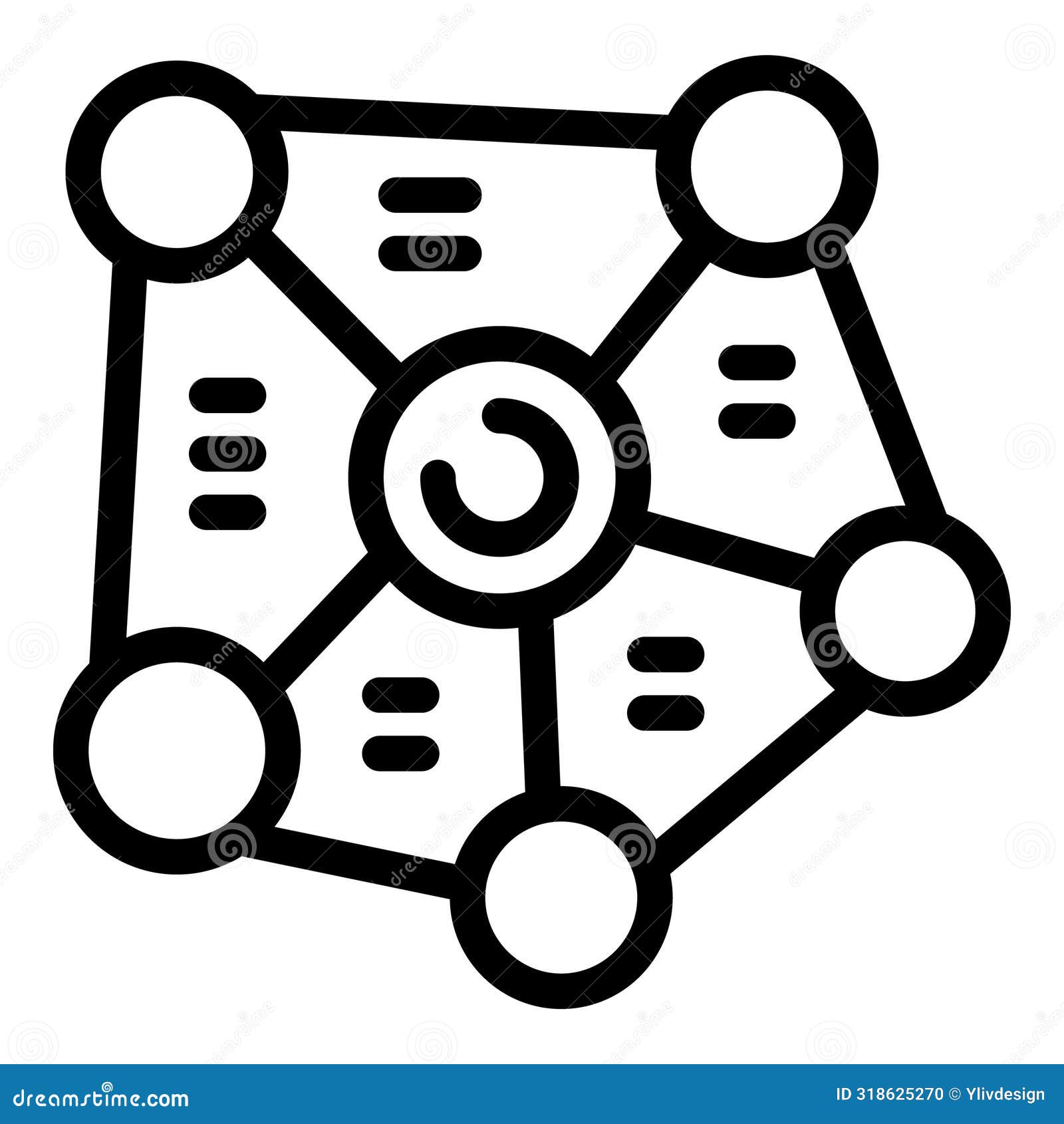 Black and White Machine Learning Icon Stock Vector - Illustration of ...
