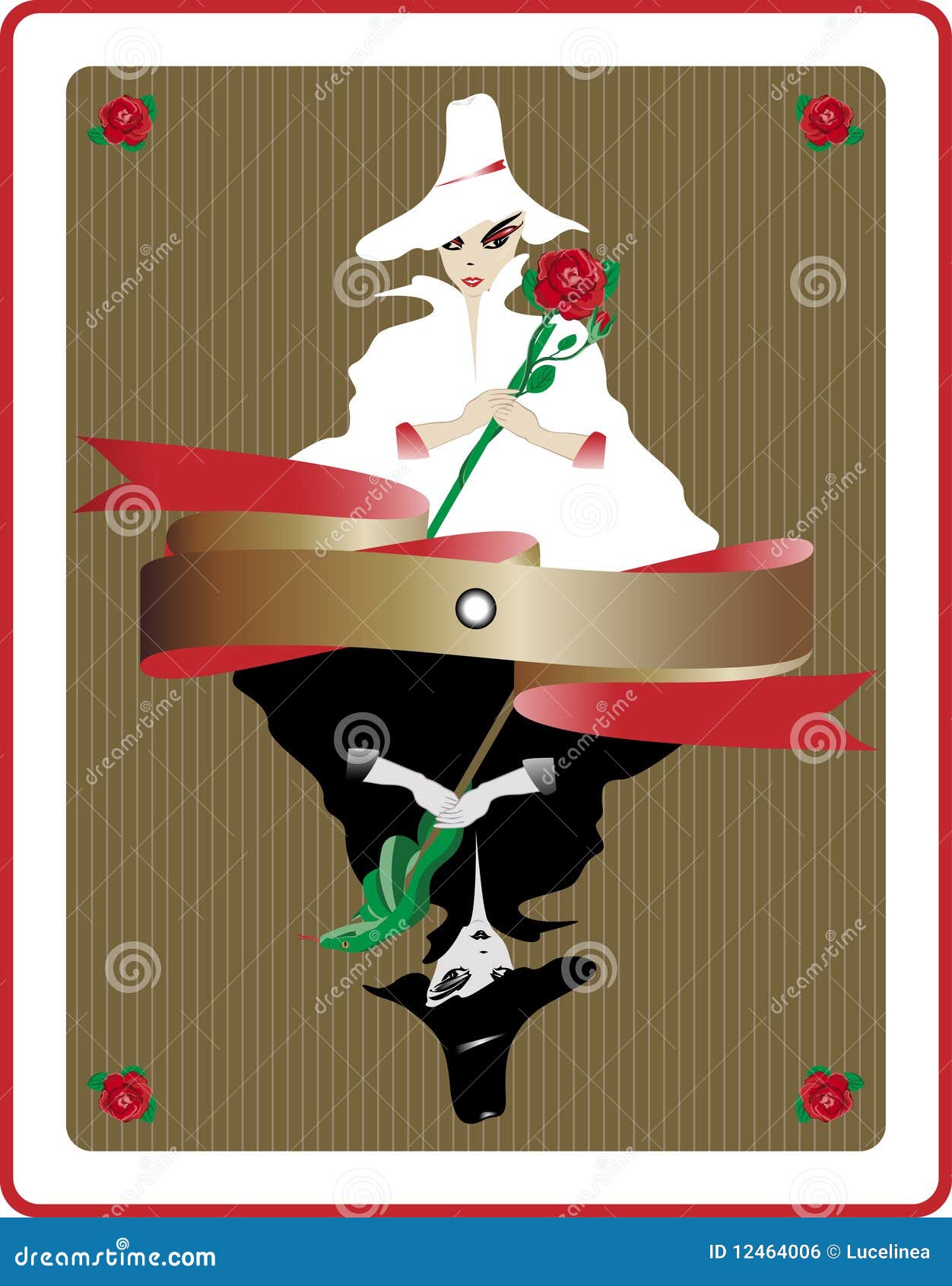 Black and white magic card stock vector. Illustration of love - 12464006