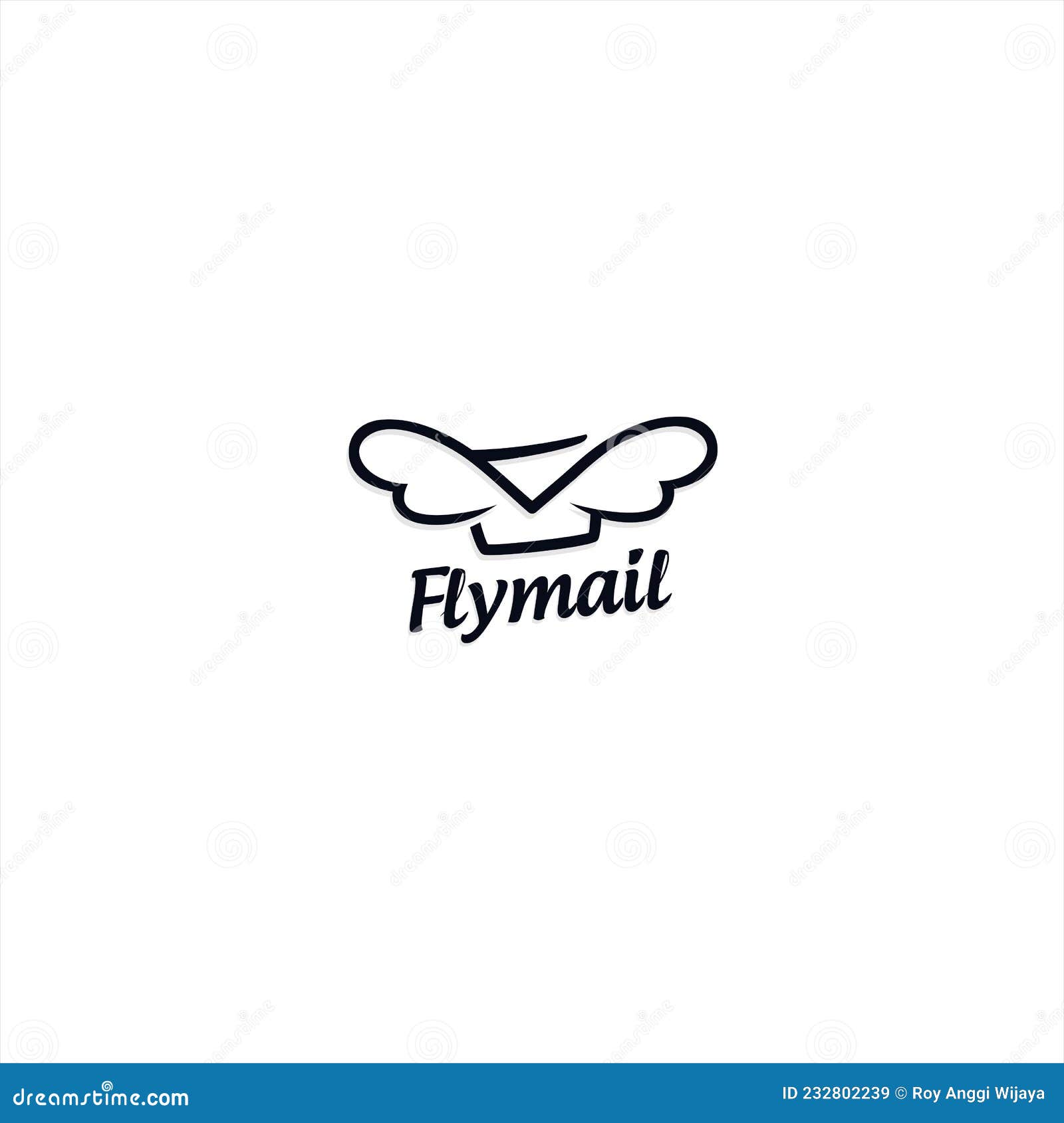 Fly Mail Logo Design Template Idea Stock Vector - Illustration of color, concept: 232802239