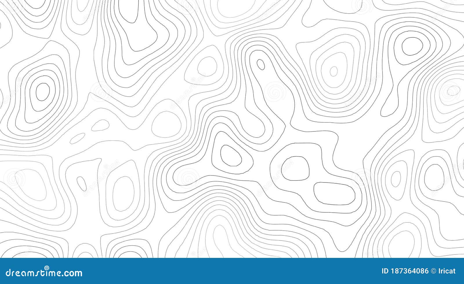 Black and White Map Pattern with Abstract Topographical Contour Line ...