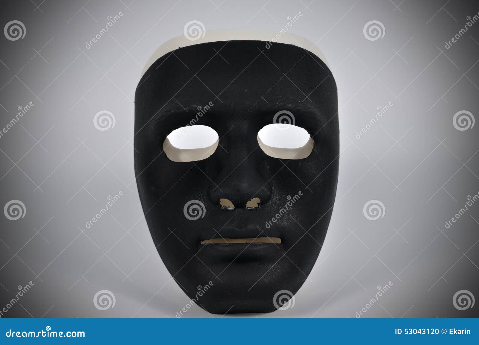 Black and White Masks Like Human Behavior, Conception Stock Photo ...