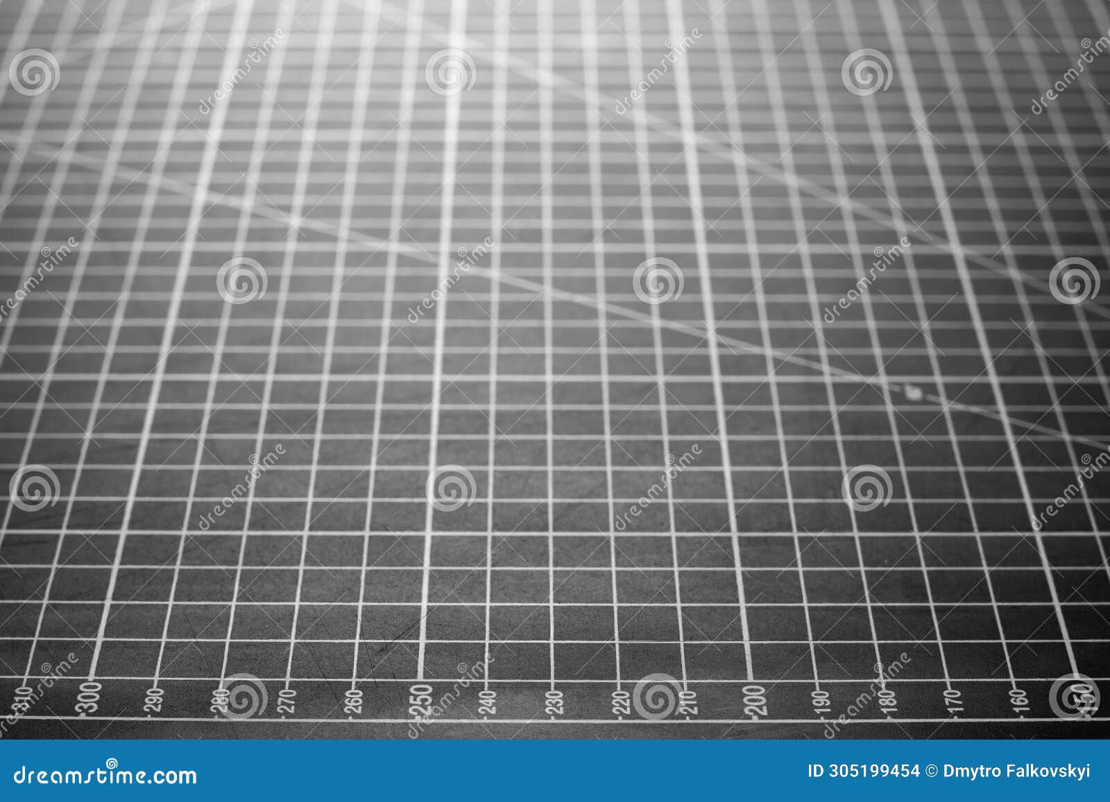Black and White Mat for Cutting with Grid and Numbers Stock Photo ...