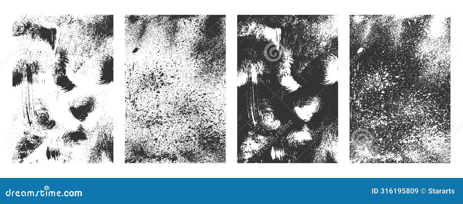 Pack Of Messy Watercolor Splash Texture Banner For Standee Design ...