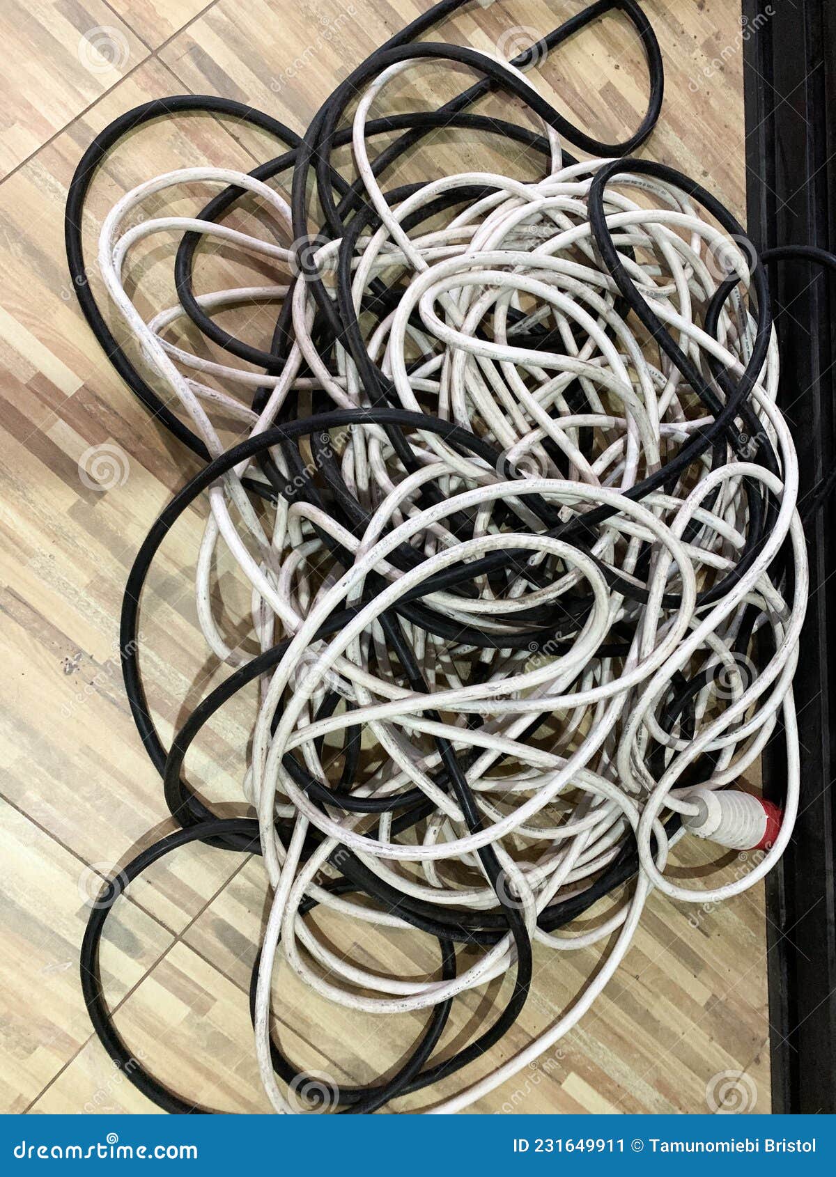 Messy wire stock image. Image of wires, electrician - 231649911