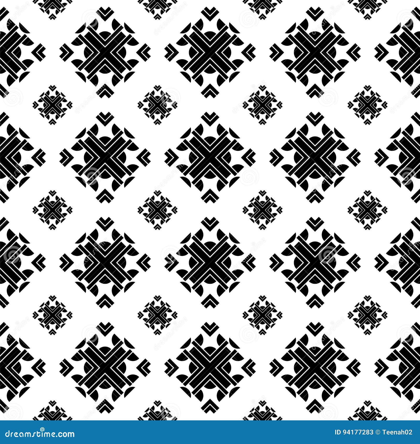 Black and White Minimalist Abstract Seamless Pattern Stock Vector ...