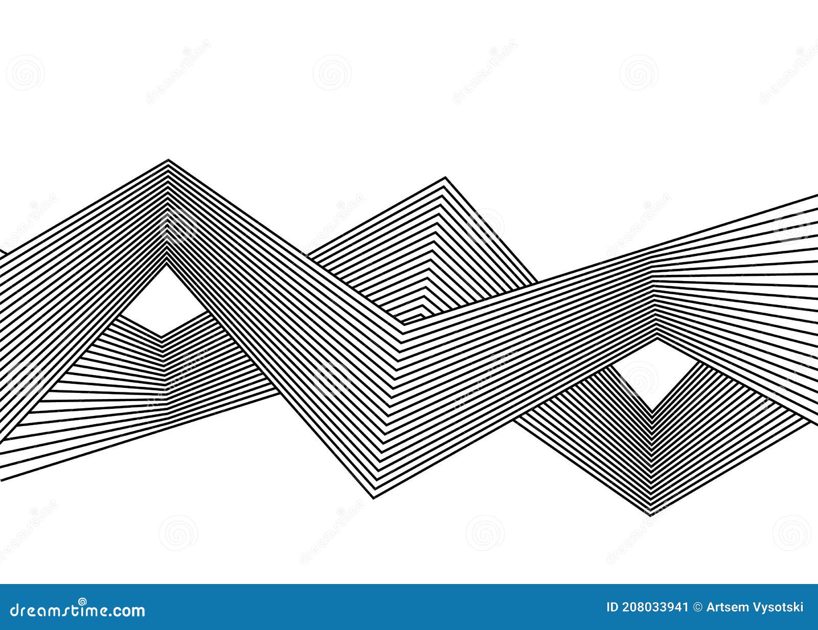 Halftone Bitmap Lines Retro Background Black and White. Optical Art ...