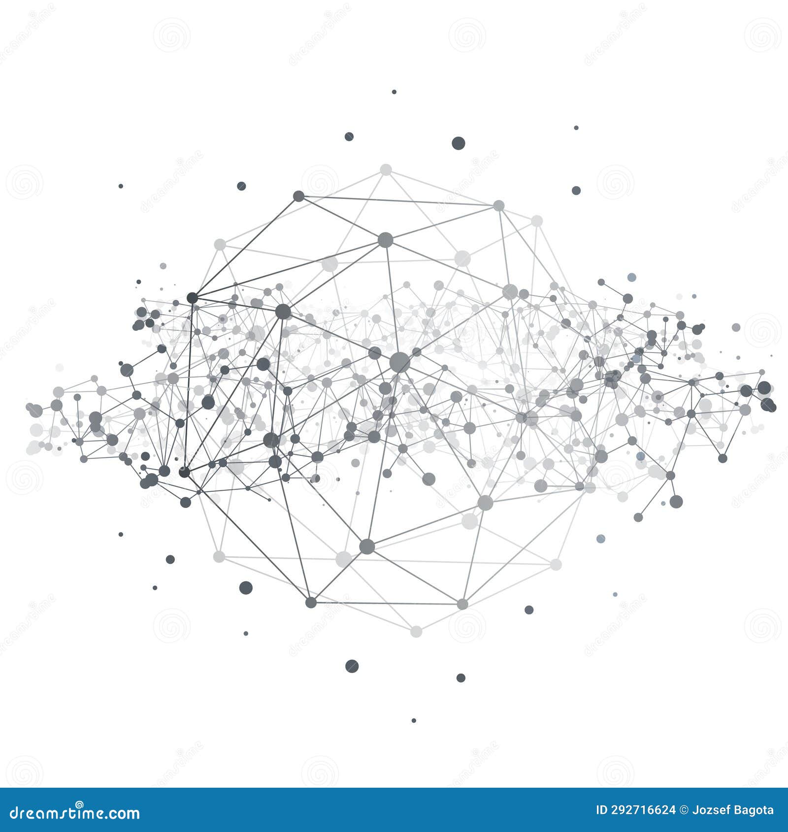 Black and White Modern Minimal Style Polygonal Networks Structure ...