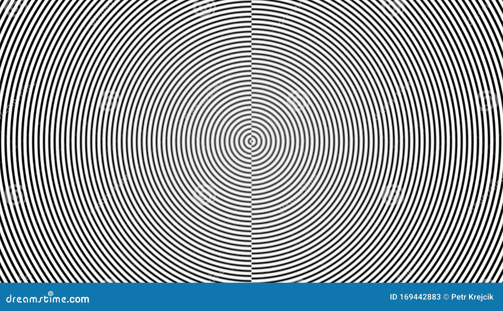 Black and White Moire Circle Pattern - Illustration Stock Illustration ...