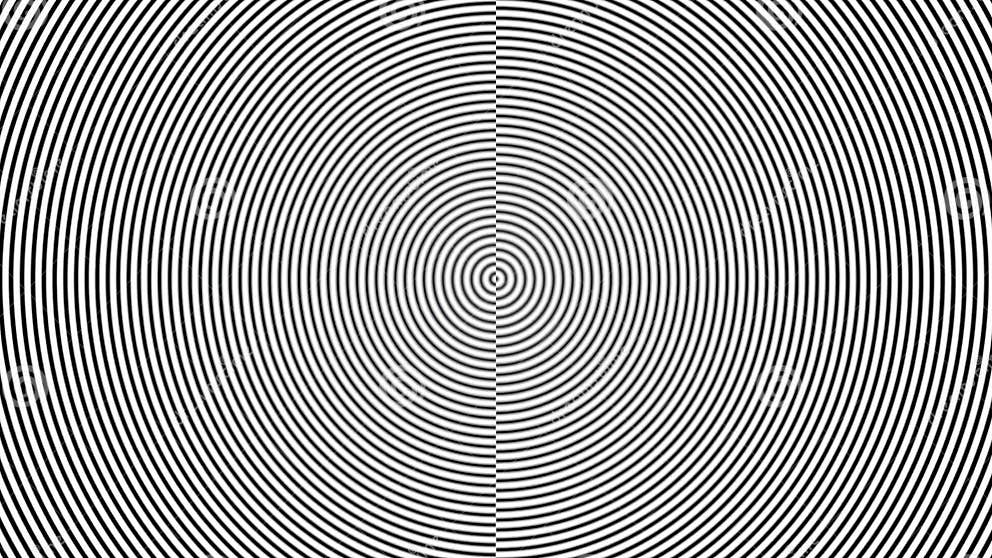 Black and White Moire Circle Pattern - Illustration Stock Illustration ...