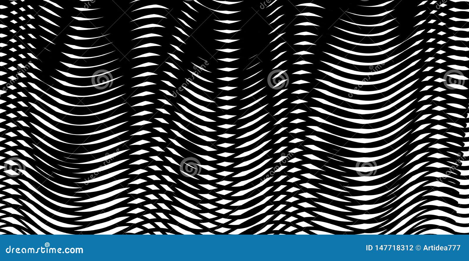 Black and White Moire Effect Vector Background. Stock Vector ...