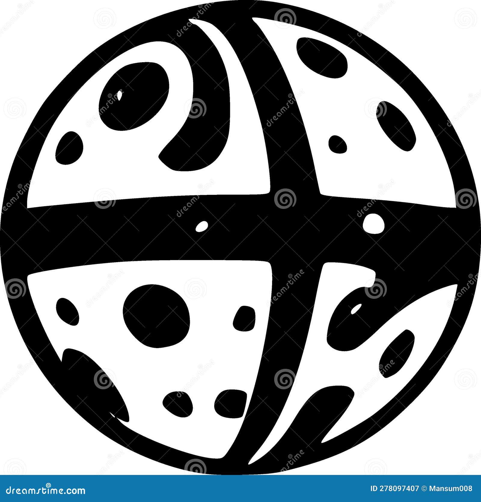 Black and White of Moon Icon Stock Illustration - Illustration of icon ...