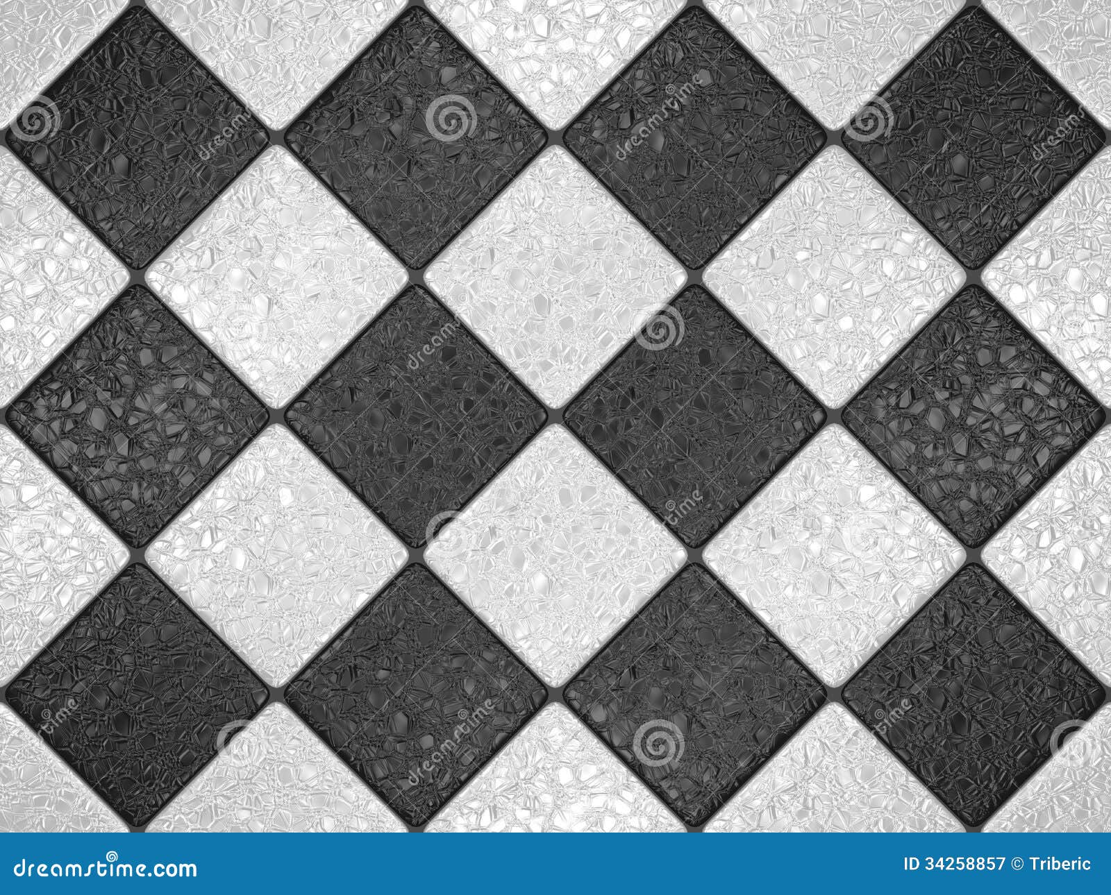 Black and white mosaic stock illustration. Illustration of aluminium ...