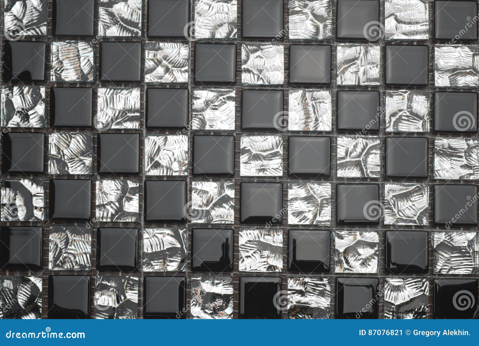 Black and white mosaic. stock image. Image of ceramic - 87076821