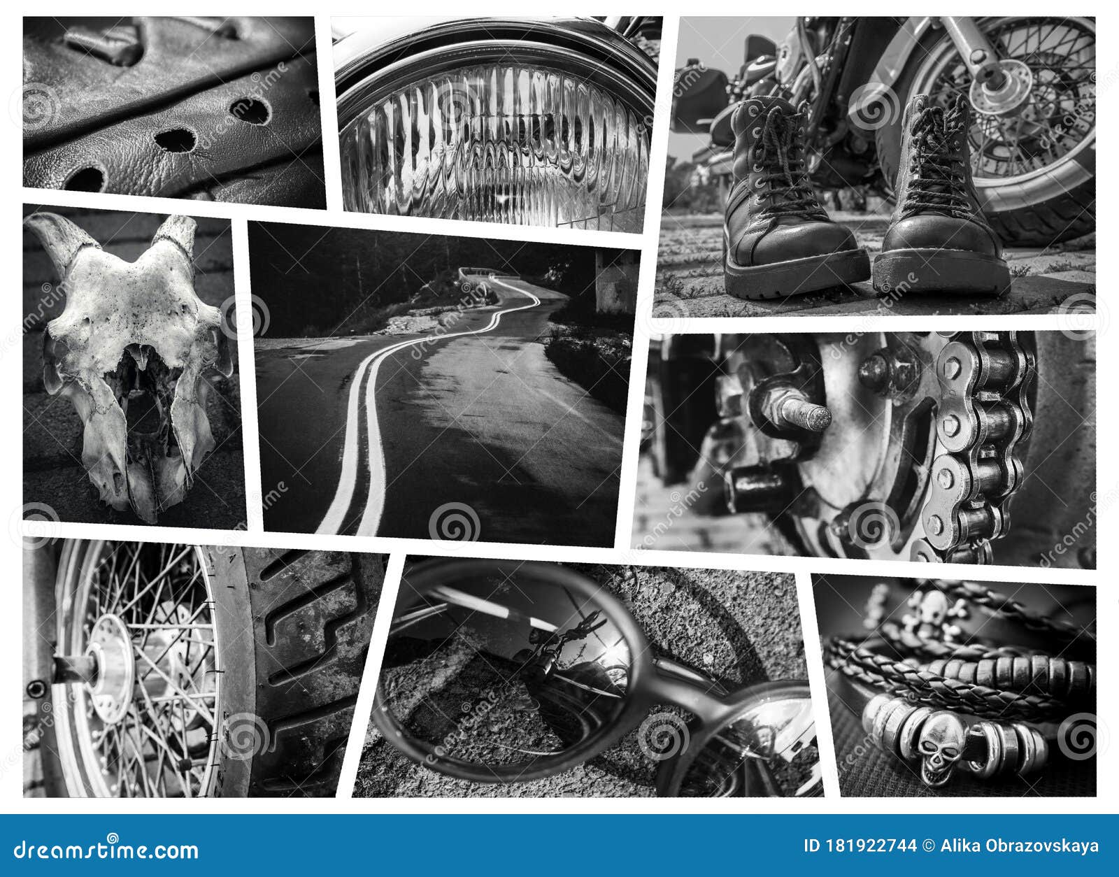 Biker Collage Stock Photography | CartoonDealer.com #8994242