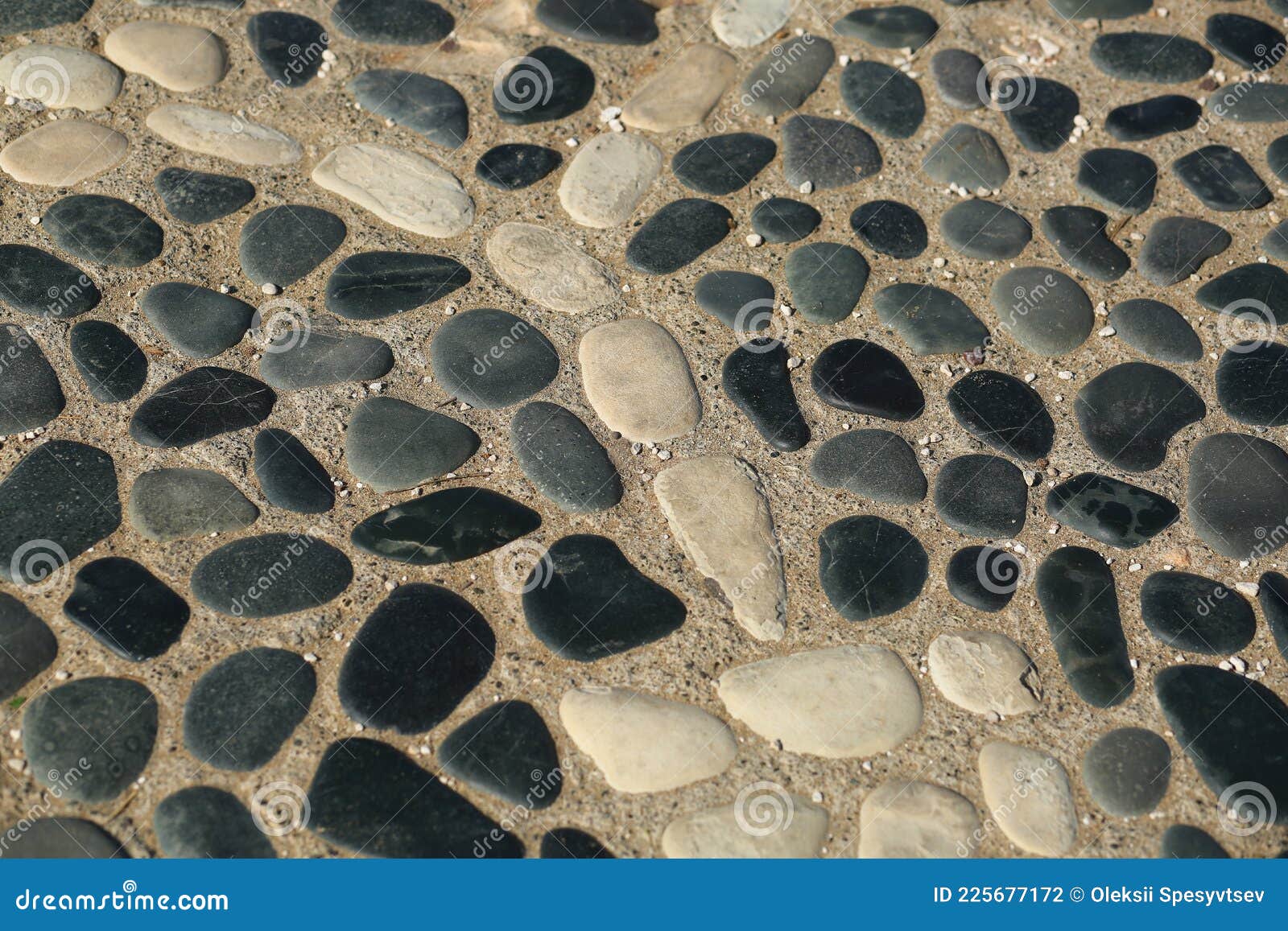 Black and White Old Pebble Stone Texture Stock Photo - Image of cobble ...