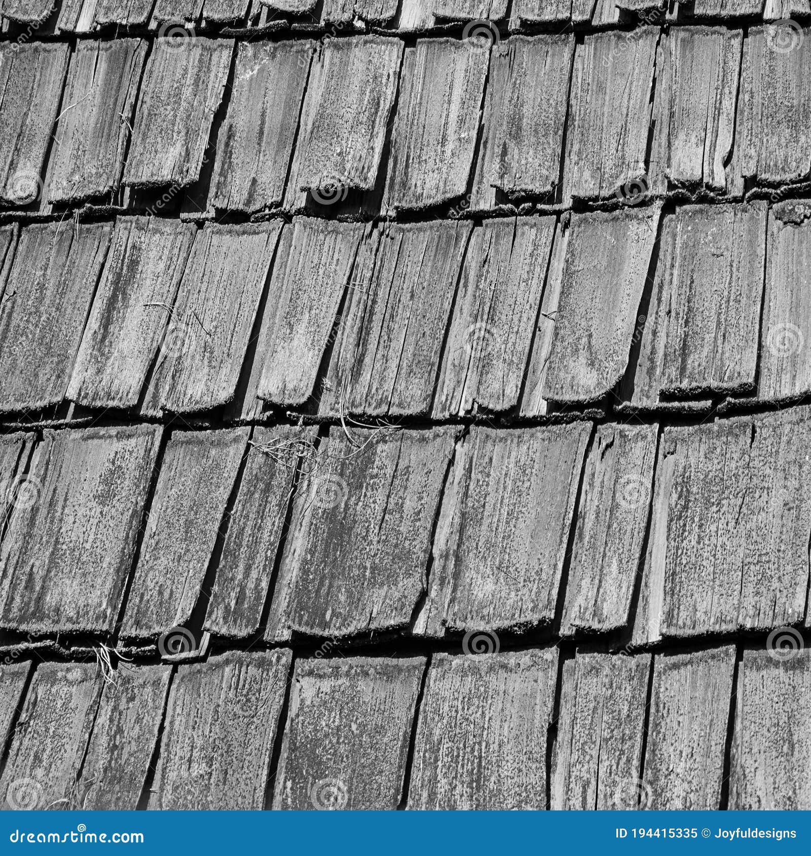 Black and White Old Wood Thatch Roof Stock Image - Image of backgrounds ...