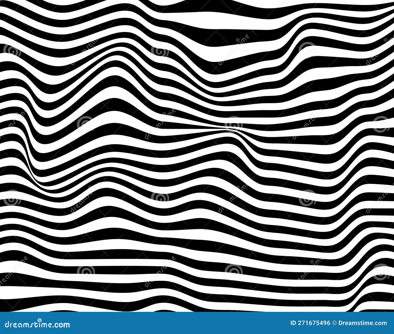 Black and White Optical Illusion. Abstract Lines Stock Illustration ...