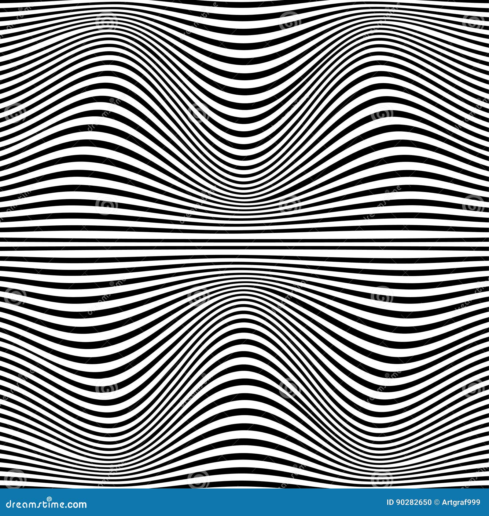 A Black and White Optical Illusion Stock Vector - Illustration of ...