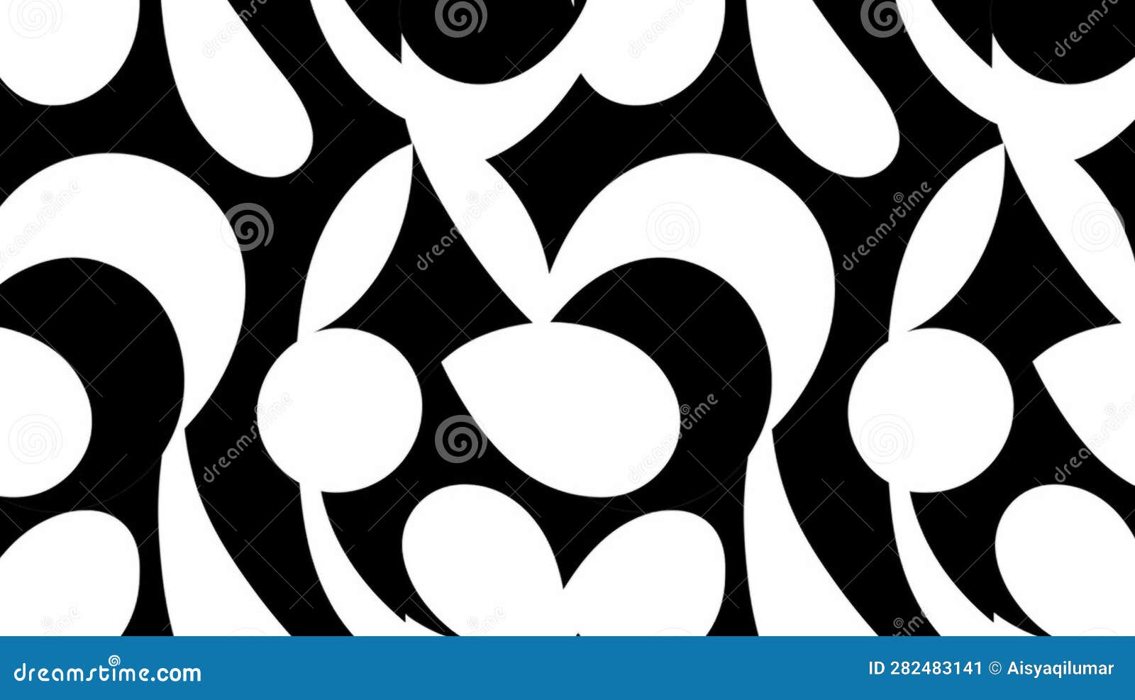 Black And White Organic Patterns. Random But Orderly Arrangement ...