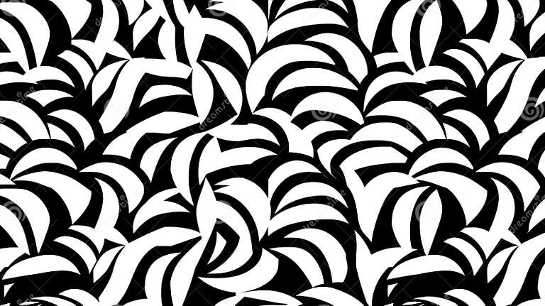 Black and White Organic Patterns. Random but Orderly Arrangement Stock ...