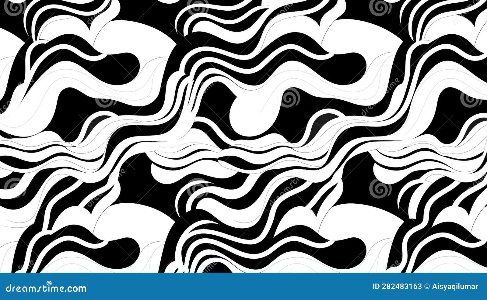 Black and White Organic Patterns. Random but Orderly Arrangement Stock ...