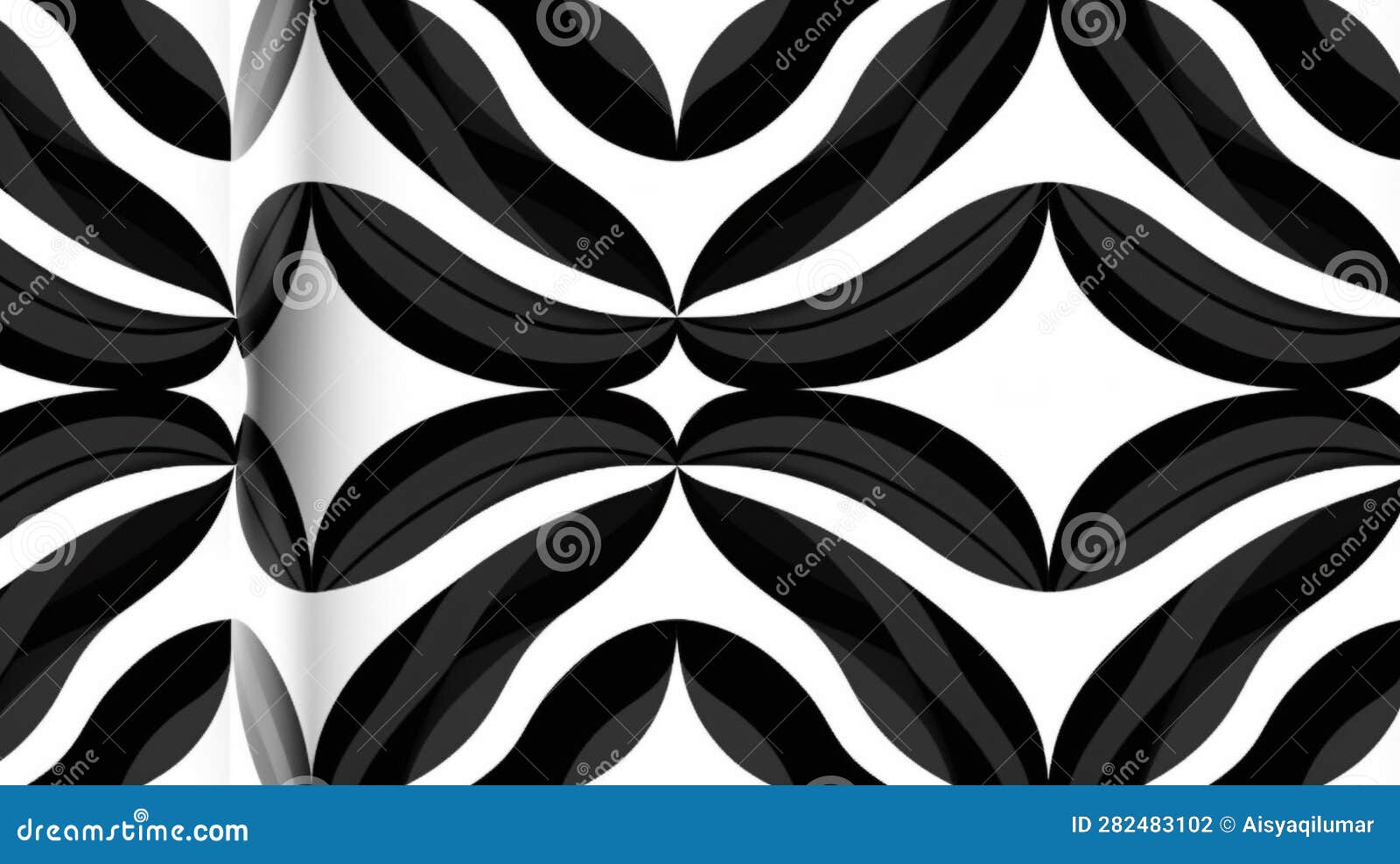 Black and White Organic Patterns. Random but Orderly Arrangement Stock ...