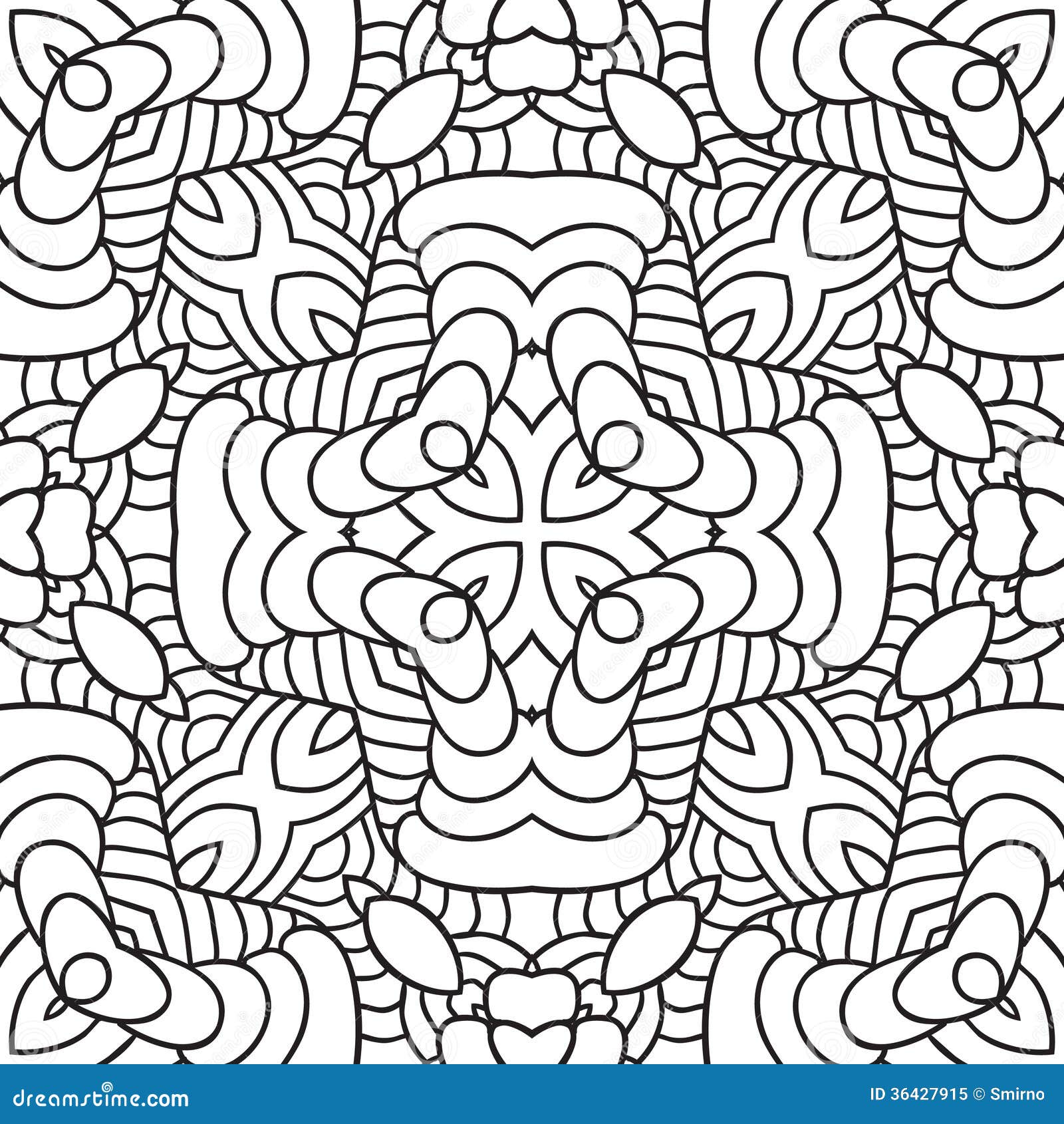 Black and White Oriental Pattern Stock Vector - Illustration of ...