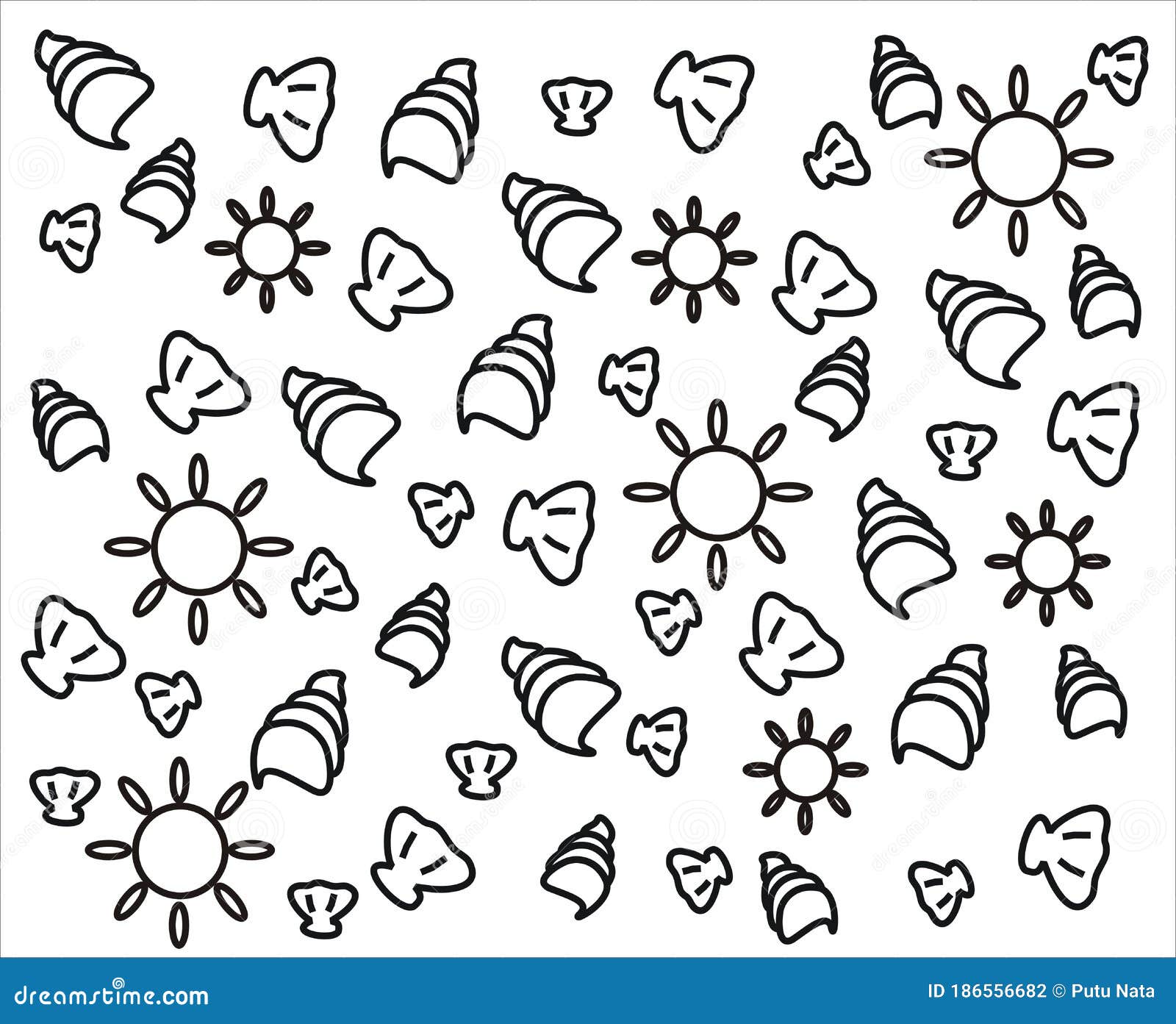 Black and white stock illustration. Illustration of decoration - 186556682