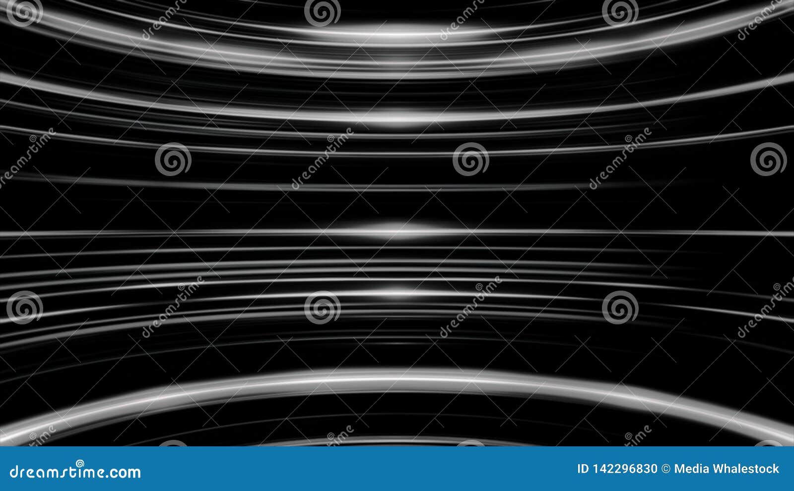 Black and White Parallel Round Lines Moving Endlessly,seamless Loop ...