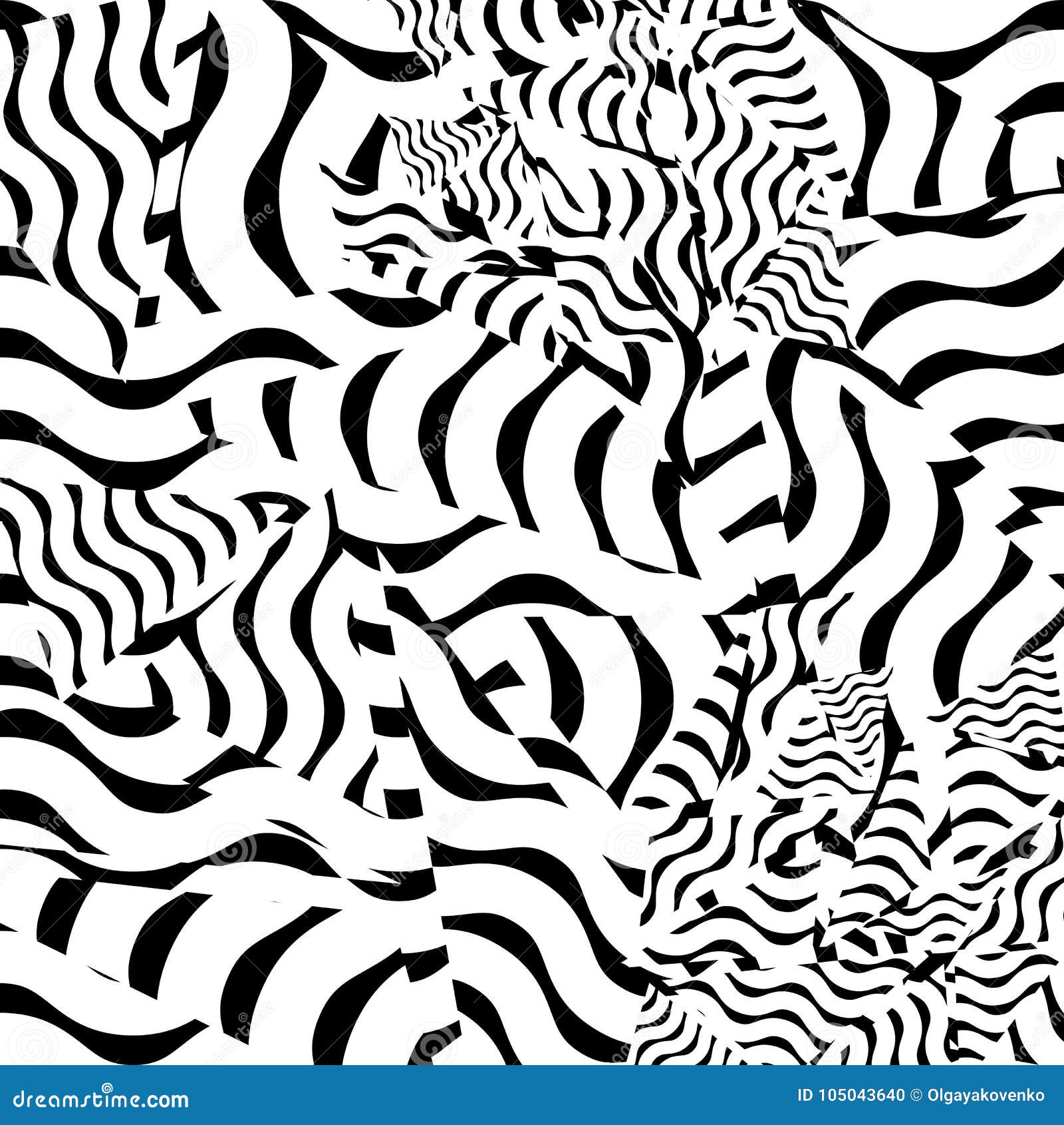 Black and White Pattern, Abstract Geometric Contrast Background. Stock ...