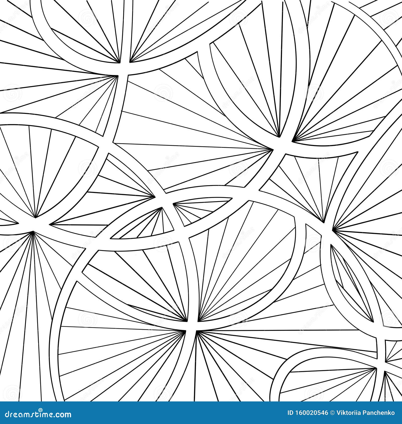 Black and White Pattern Coloring Book for Children and Adults. Vector ...