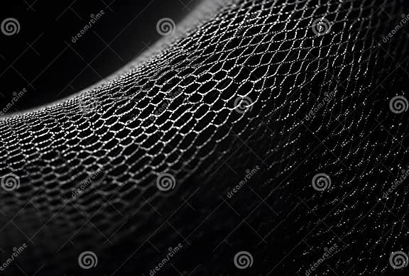 Abstract Black and White Fishnet Pattern Texture Stock Illustration ...